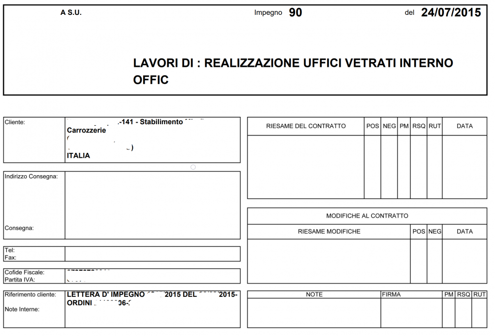 Gestione commesse dei clienti in DataWise - Atlanticmoon