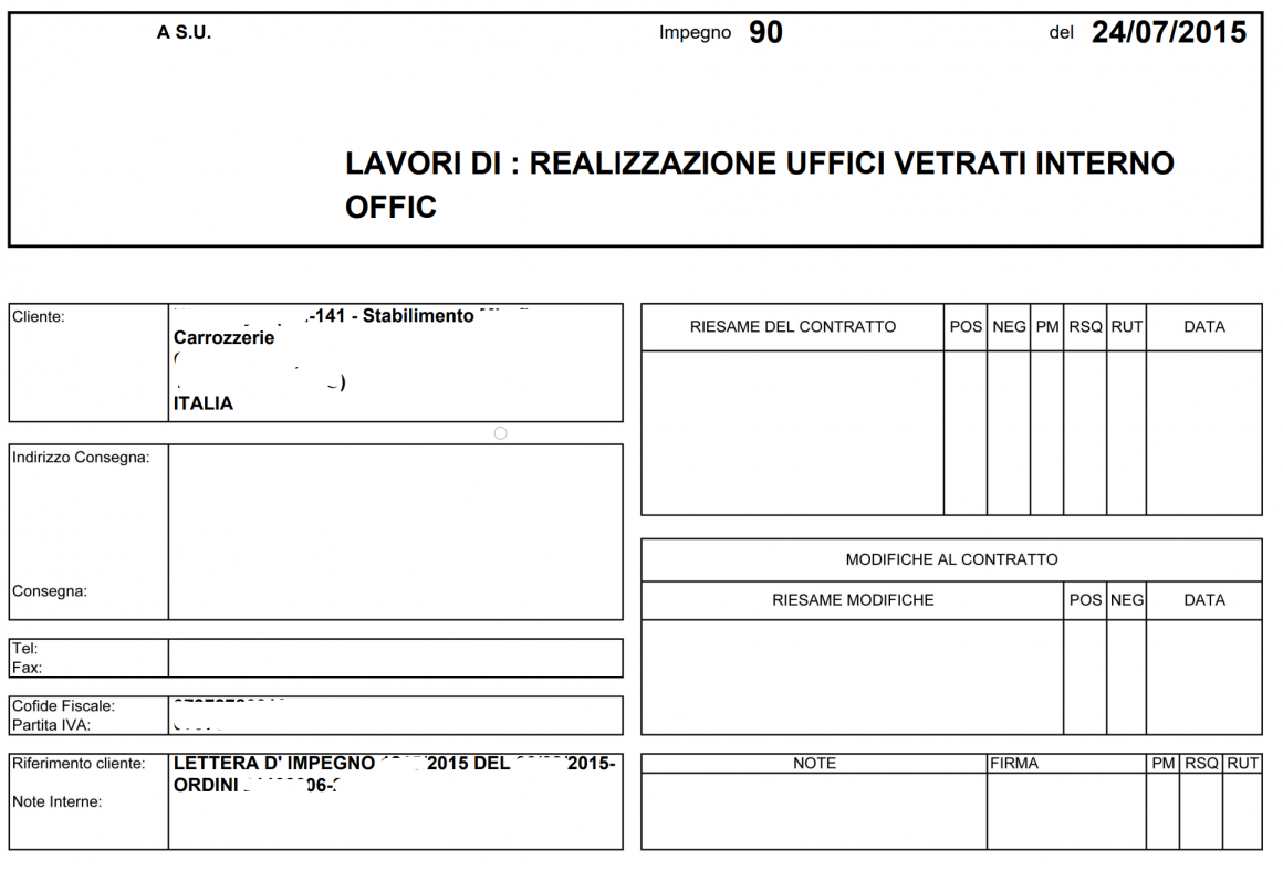 Gestione commesse dei clienti in DataWise - Atlanticmoon